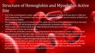 [Brief]Structure and functions of hemoglobin and myglobin (Bio ...