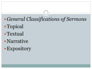 Brief study of advance homiletics | PPTX
