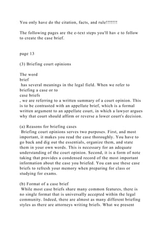 Brief Texas v. Johnson located on page 166 of your text. Follow.docx