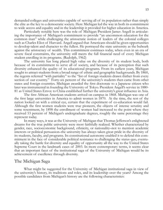 Brief university of michigan history | PDF