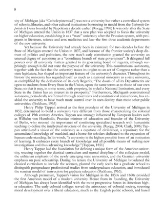 Brief university of michigan history | PDF