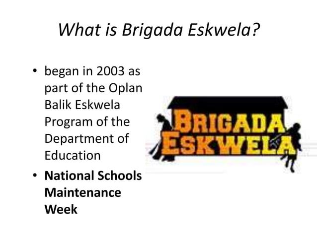 Brigada Eskwela 2015 | PPT