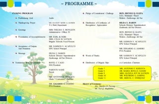 MVTS Brigada Closing Program 2016 | DOCX