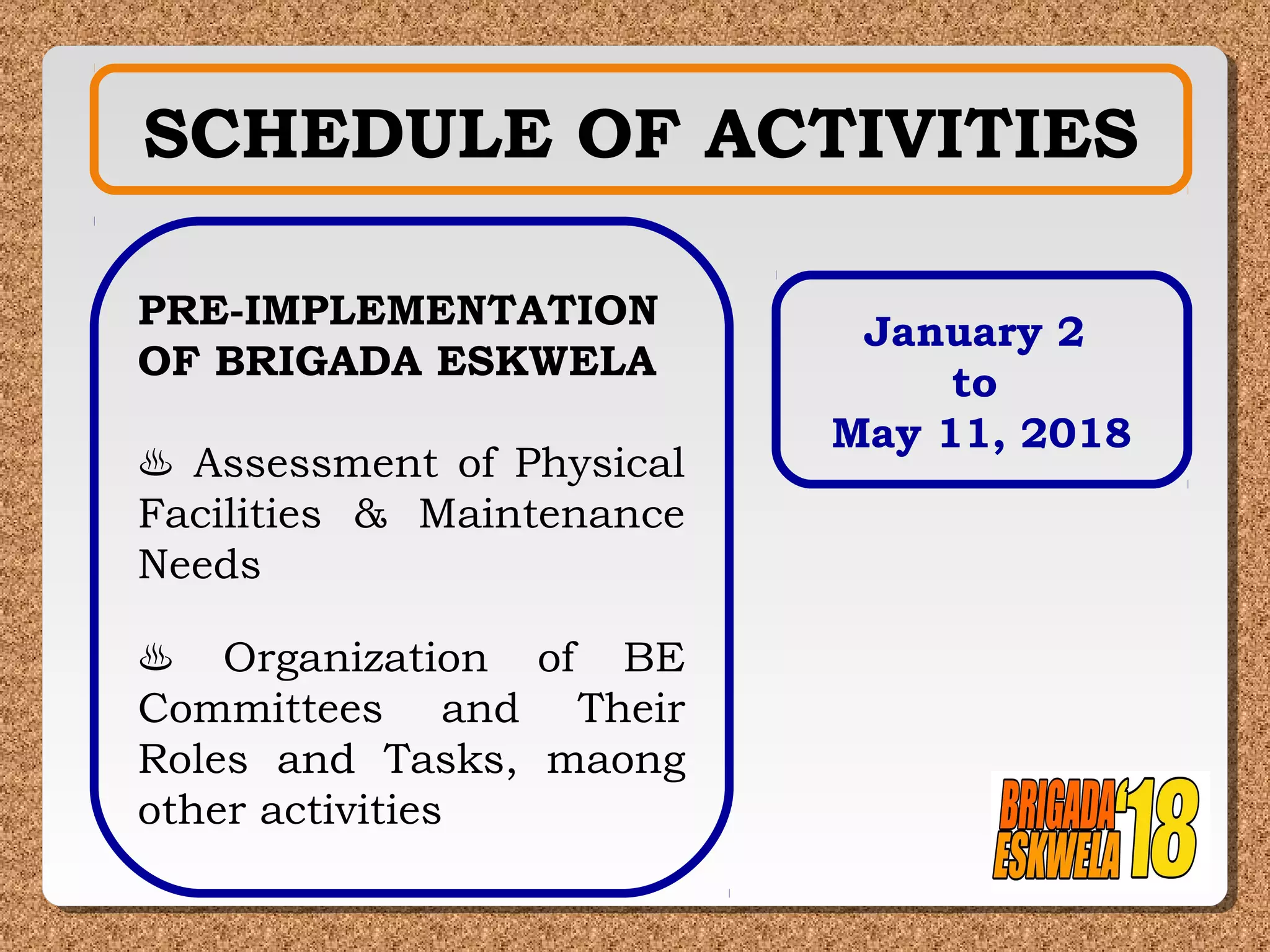 Brigada Eskwela 2018 | PPT