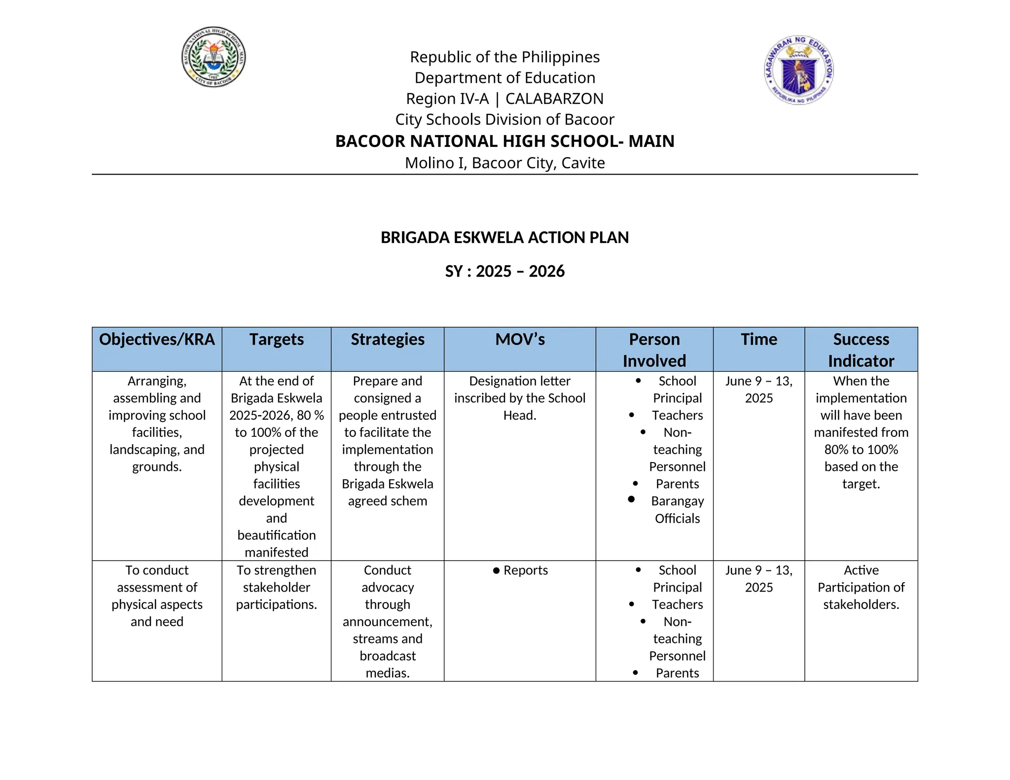 BRIGADA ESKWELA ACTION PLAN 2025 - 2026.docx