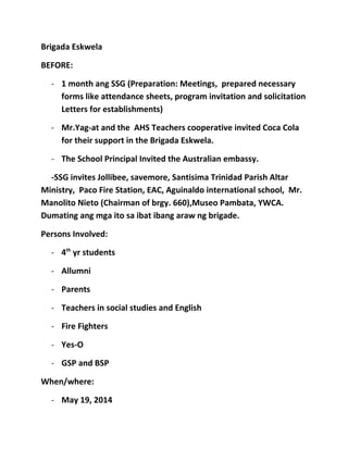 Brigada eskwela | PDF