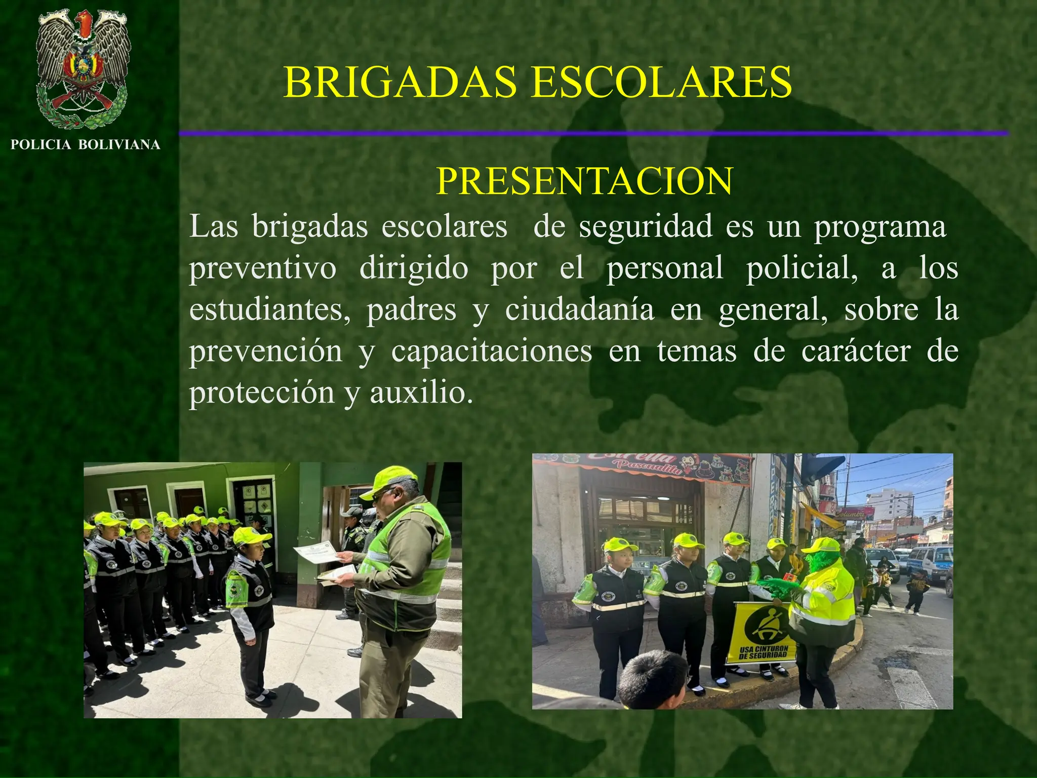 BRIGADAS ESCOLARES DIAPOSITIVAS wkwkskskssksk | PPTX