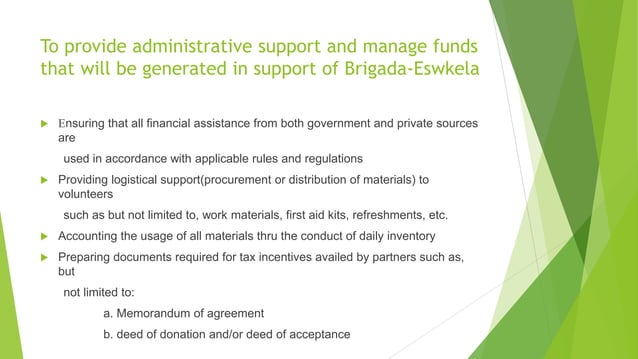 BRIGADA TEAM 2023.pptx | Non-Profit Organizations | Industries