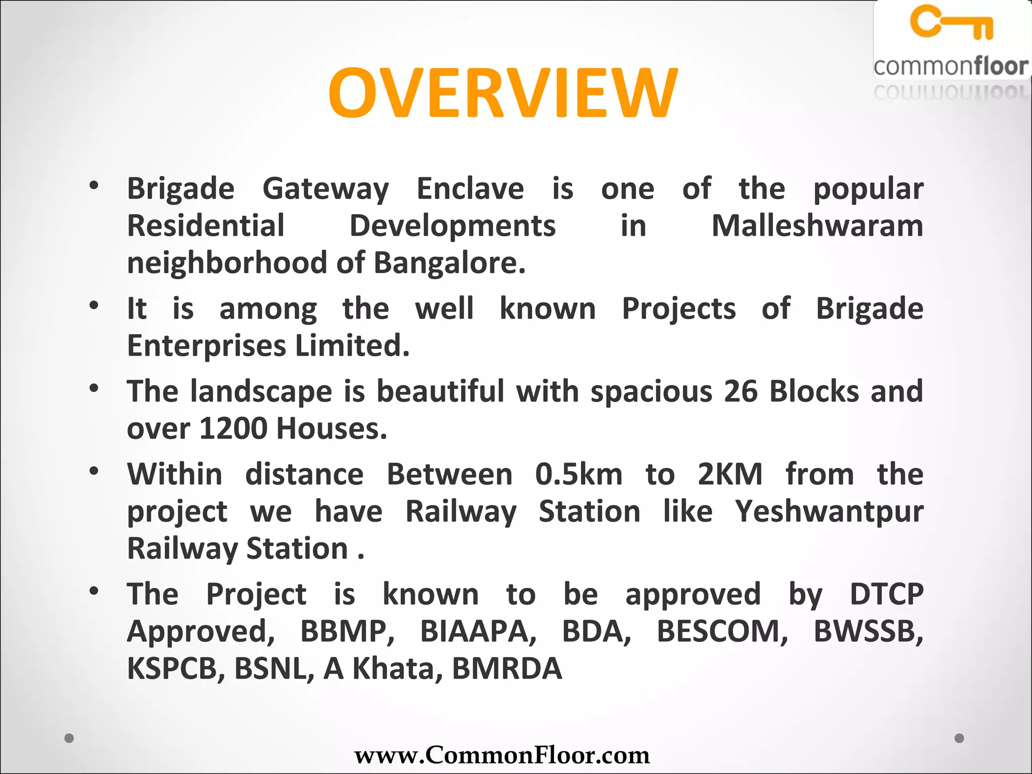 Brigade Gateway Enclave Bangalore | PPT