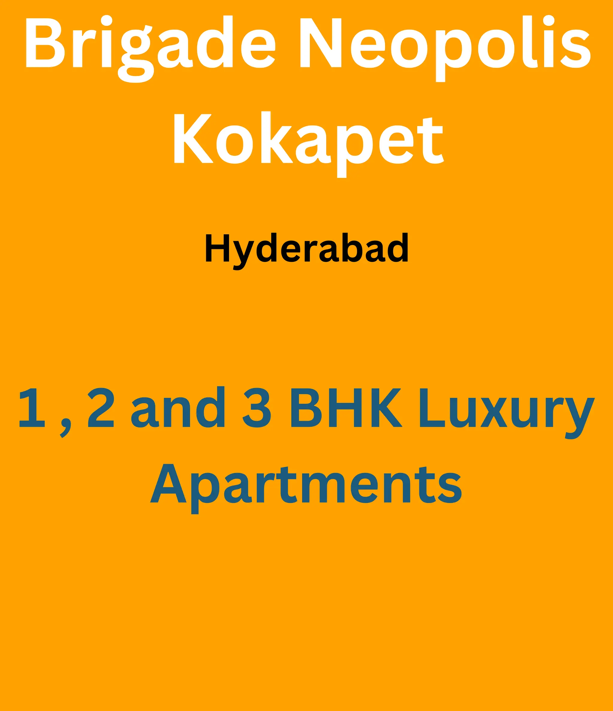 Brigade Neopolis Kokapet, Hyderabad E- Brochure | PDF