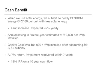 Solar installation by Brigade petunia | PPT