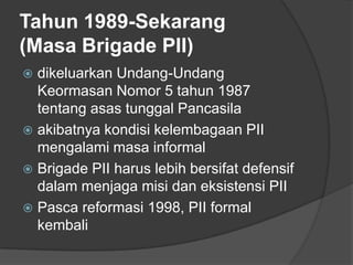 Brigade pii | PPTX