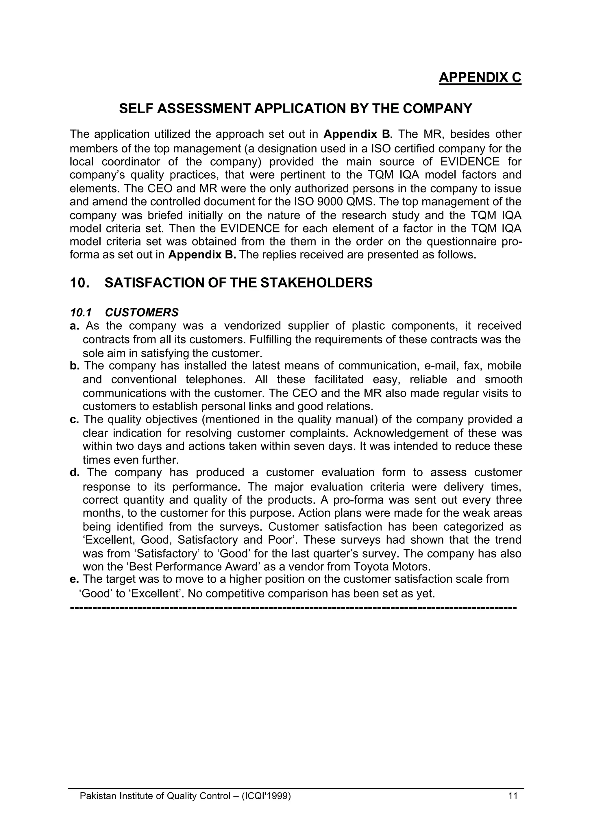 self_assessment_practice_with_a_tqm_model_tqm_case_study | PDF