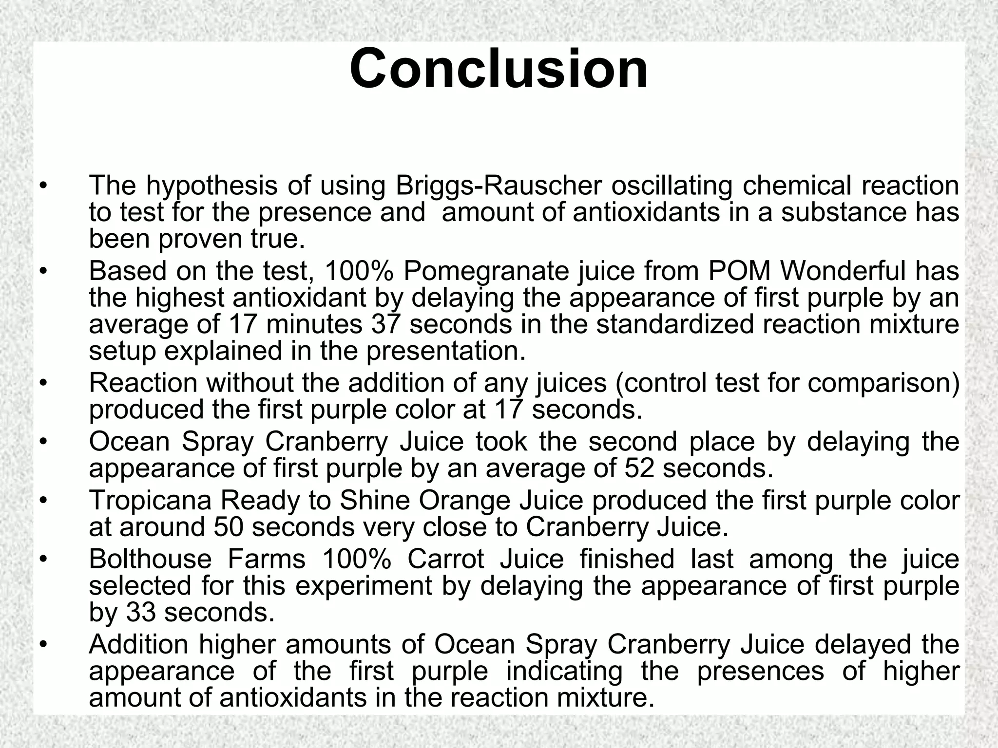 Briggs Rauscher application | PPTX