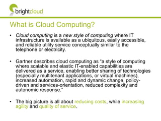 BrightCloud Introduction | PPTX | Cloud Computing | Internet