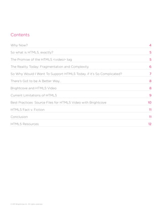 HTML5 vidéo : Facts and fiction | PDF