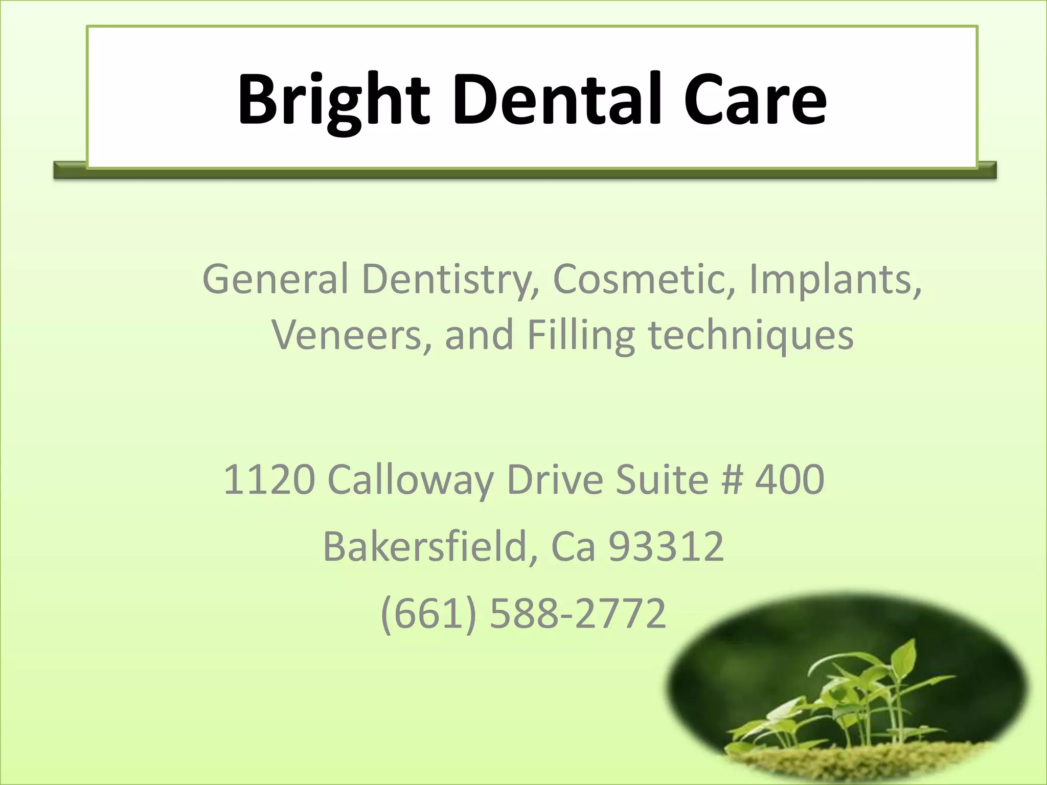 Bright Dental Care | PPT