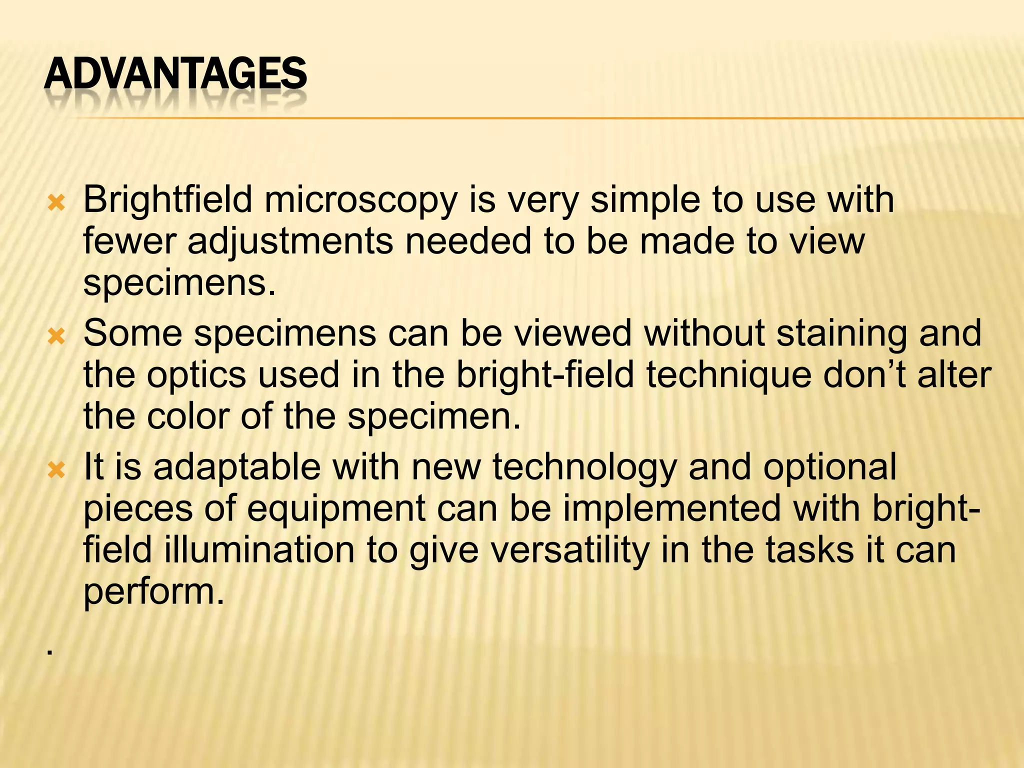 Bright field microscopes | PPTX