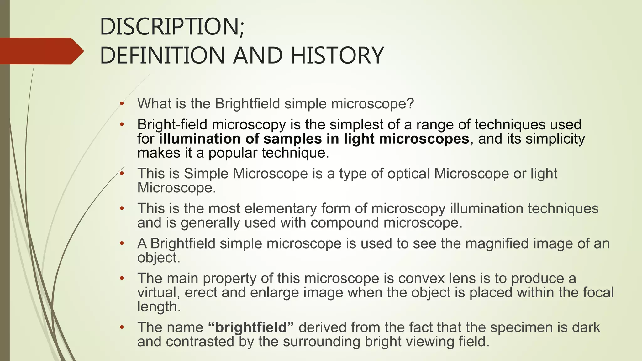 Bright field simple microscope | PPTX