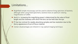 Bright field simple microscope | PPTX