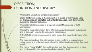 Bright field simple microscope | PPTX