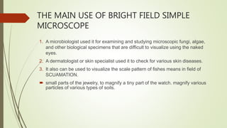 Bright field simple microscope | PPTX