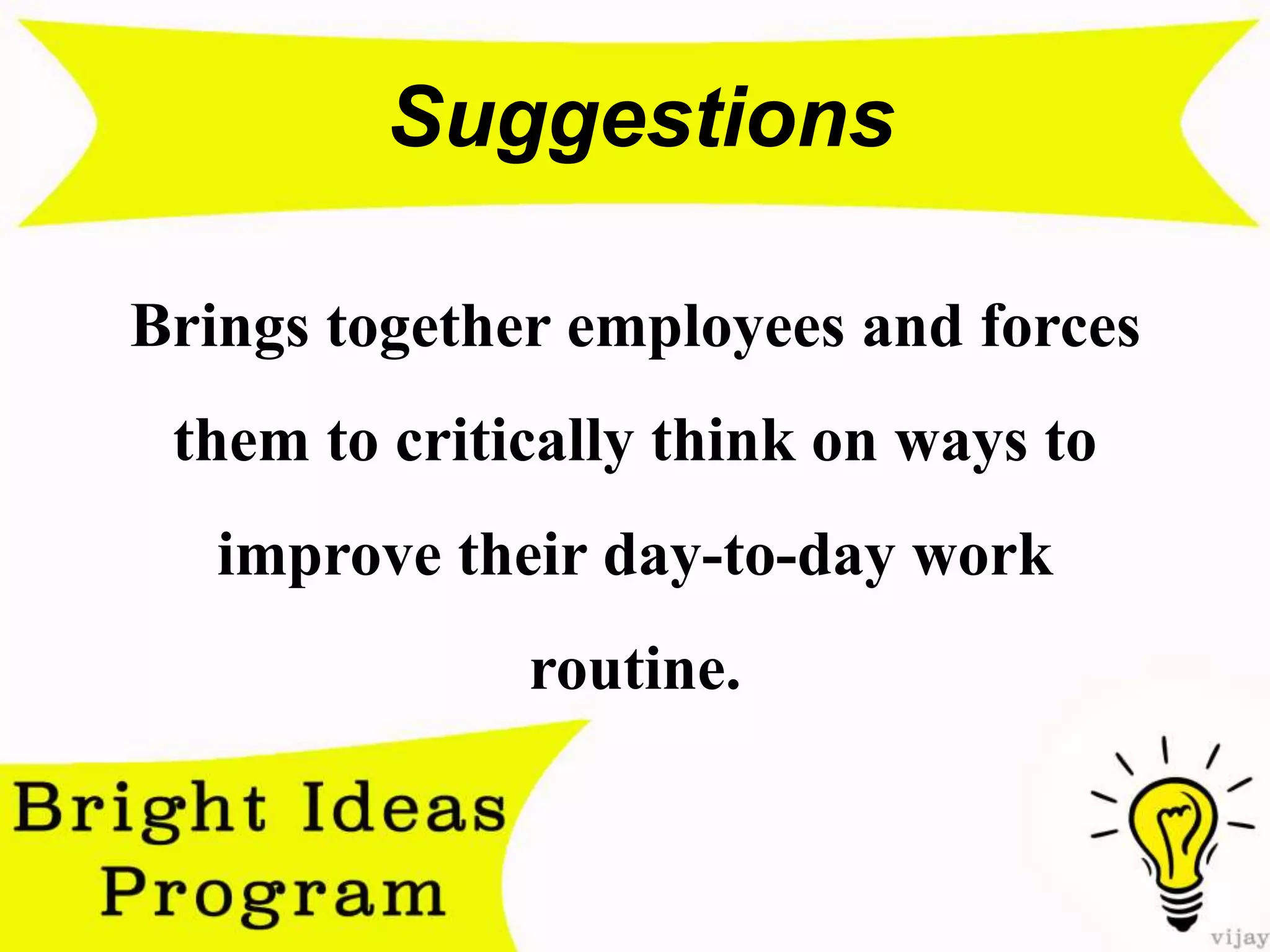 BRIGHT IDEAS PROGRAM | PPTX