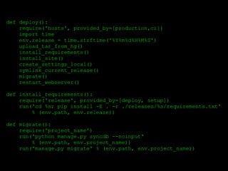 The Why and How of Automated Testing with Python and Django | PPT