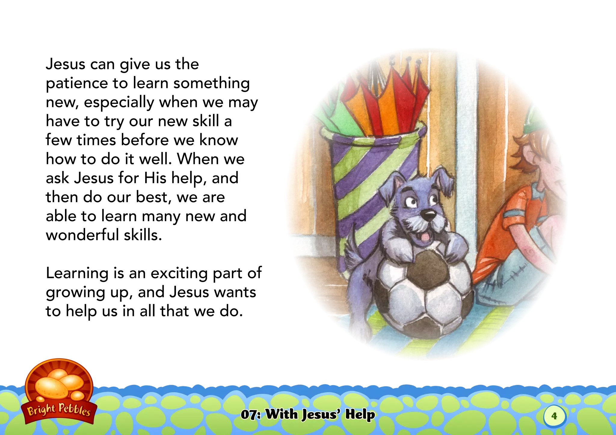 Bright Pebbles 07: With Jesus' Help | PDF | Christianity | Religion ...