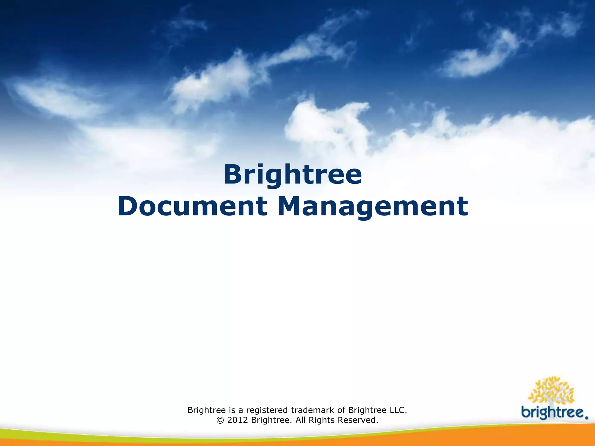 Brightree document management | PPTX
