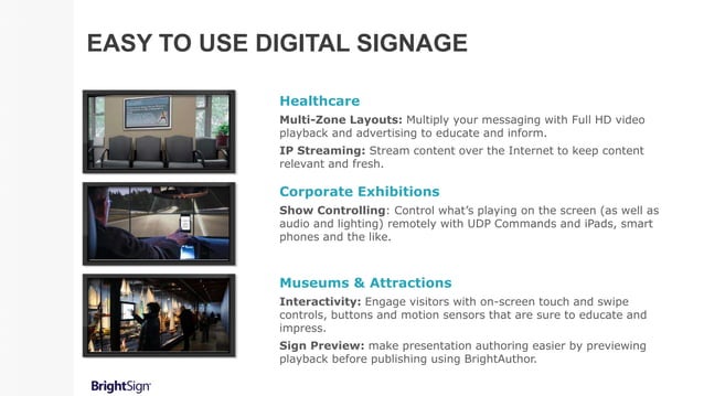 BrightSign Digital Signage Products | PPT