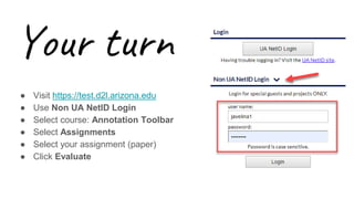 Brightspace Annotation Toolbar at D2L Connection Arizona | PPT