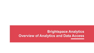 Using MS Power BI to create full, interactive reports using Brightspace Data Sets | PDF