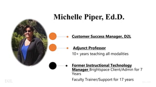 Brightspace Quick Eval Best Practices - Michelle Piper | PPT