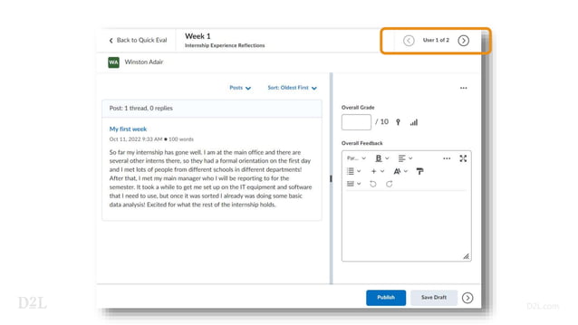 Brightspace Quick Eval Best Practices - Michelle Piper | PPT