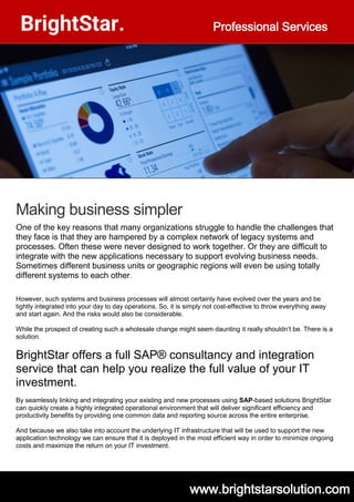 BrightStar SAP Solutions Introduction | PDF | Cloud Computing | Internet