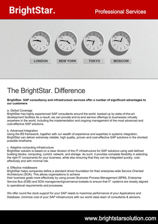 BrightStar SAP Solutions Introduction | PDF | Cloud Computing | Internet