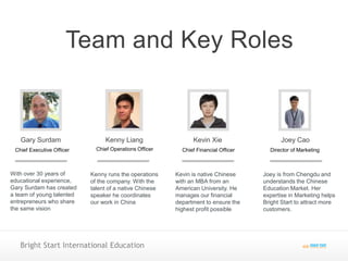 Bright start international education investment overview | PDF