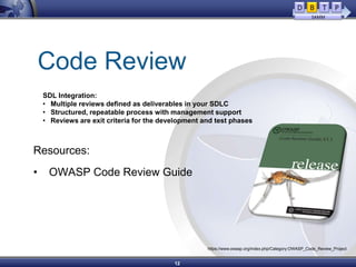 Setting up a secure development life cycle with OWASP - seba deleersnyder | PPT