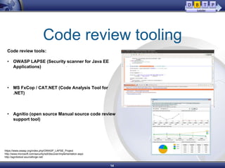 Setting up a secure development life cycle with OWASP - seba deleersnyder | PPT