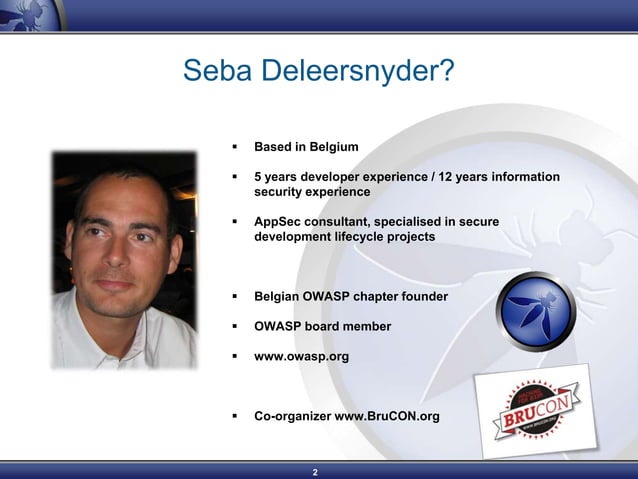 Setting Up A Secure Development Life Cycle With Owasp Seba