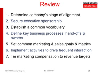 7 Steps To Alignment Webcast 101911 Handout | PPT