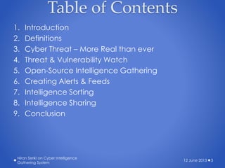 The Making of a simple Cyber Threat Intelligence Gathering System | PPTX