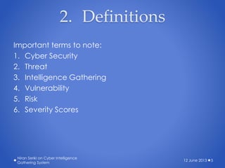 The Making of a simple Cyber Threat Intelligence Gathering System | PPTX