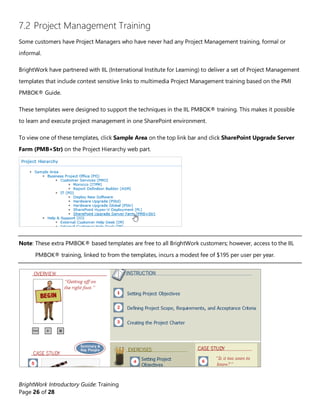 Brightwork Project Management Introductory Guide - From Atidan | PDF