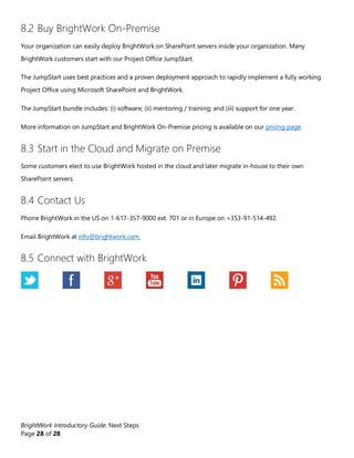 Brightwork Project Management Introductory Guide - From Atidan | PDF