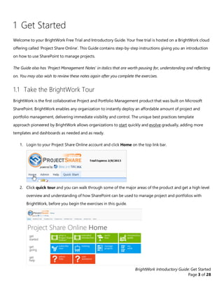 Brightwork Project Management Introductory Guide - From Atidan | PDF