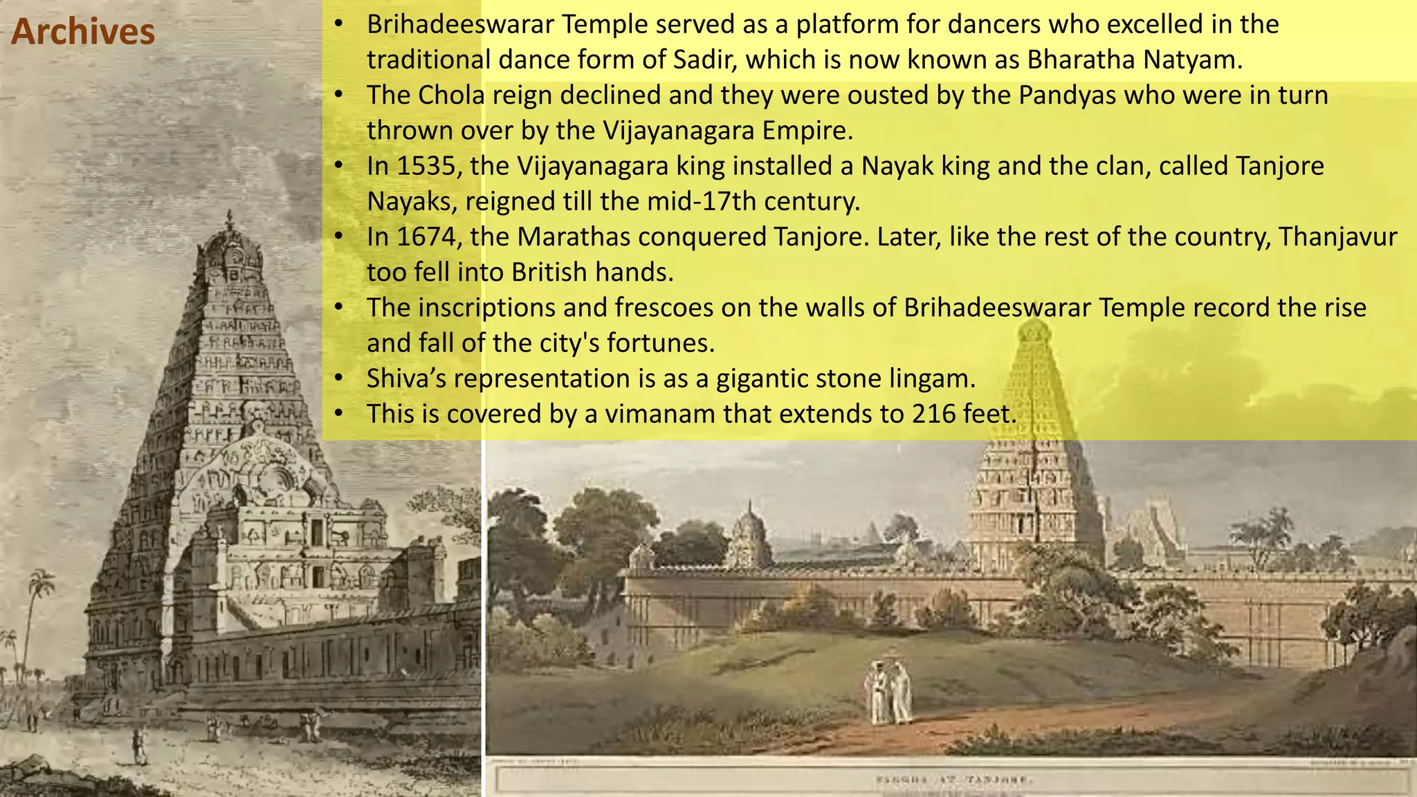 Brihadeshwara Temple, Tanjaur, Tamilnadu, India (Chola Temple) | PPTX