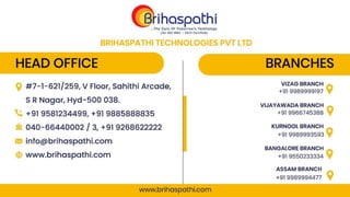 Brihaspathi profile 2021 | PPTX