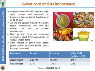Marker-Assisted Introgression in Sweet Corn | PPTX